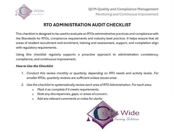 Admin Audit Checklist