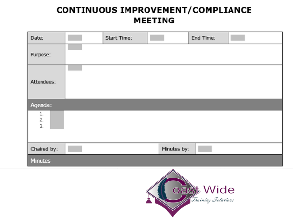 Continuous Improvement Meeting Template
