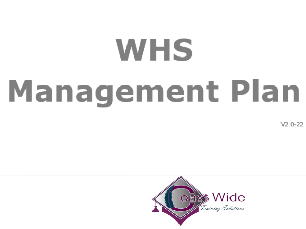 - WHS Management Plan Template