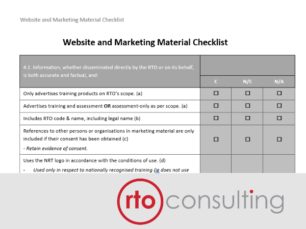 Website & Marketing Checklist