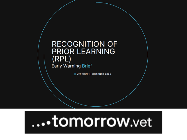 vetr - Recognition of Prior Learning (RPL) Early Warning Brief